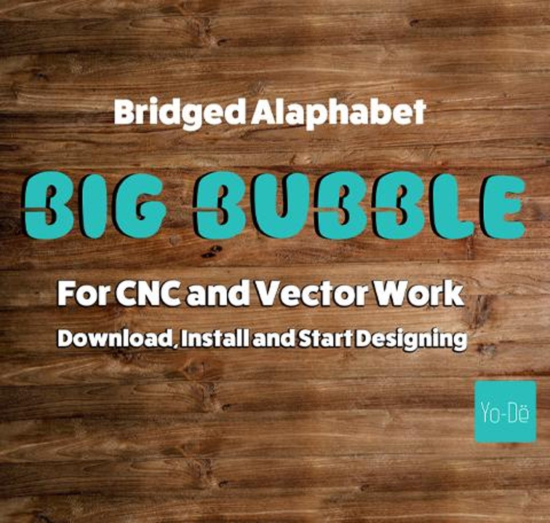 Bridged Digital Font Download | Big Bubble | Bold, Eye-catching Design ...