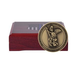 Personalized Thin Blue Line Challenge Coin - Etsy