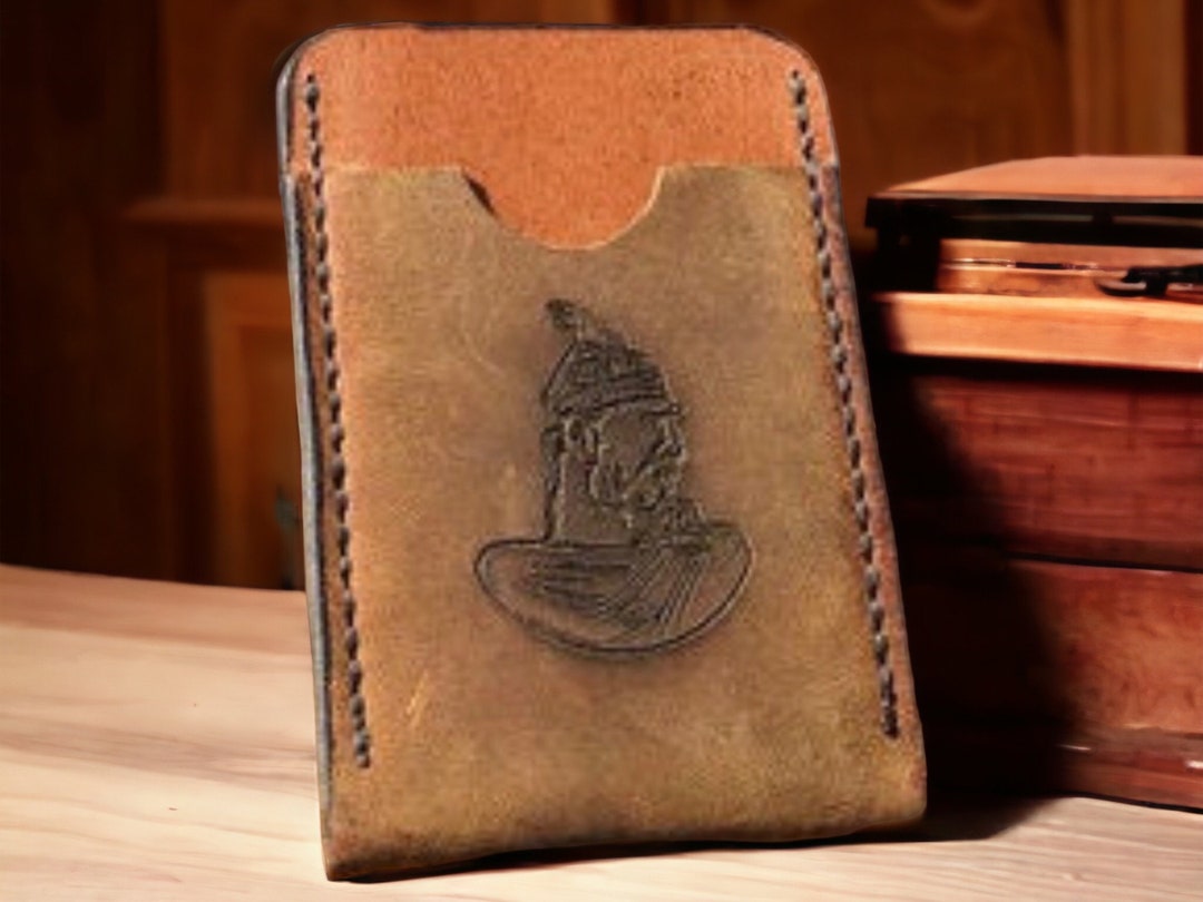 Skanderbeg and Albanian Flag Engraved Minimalist Leather Card Holder - Etsy