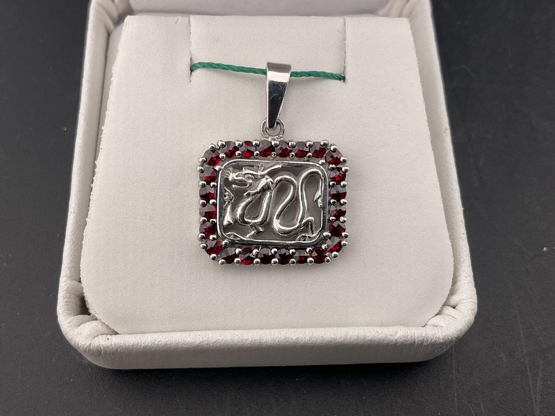 Czech Garnet Zodiac Pendant Gemini - Etsy
