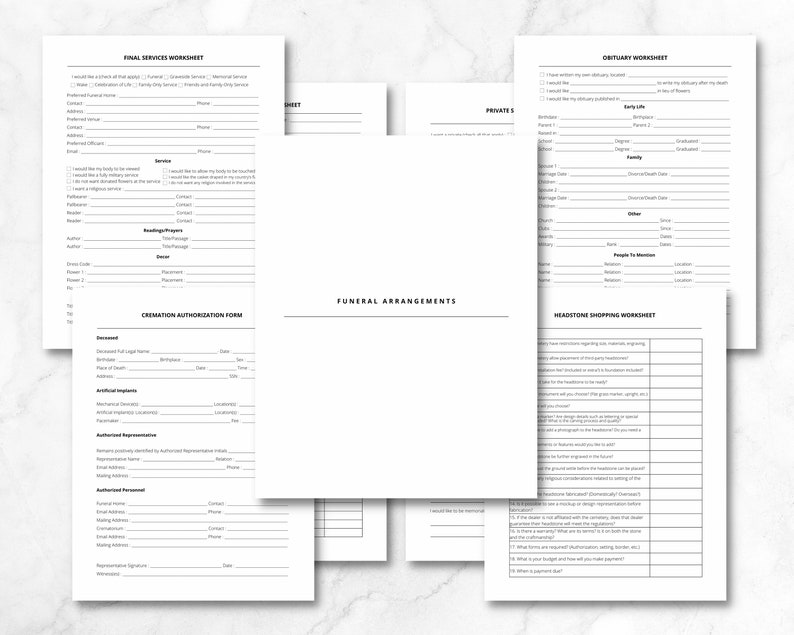 End of Life Planner, After I'm Gone Planner, Final Wishes Planner ...