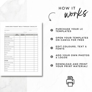 Landlord Tenant Walkthrough Checklist, Rental Walkthrough Checklist ...