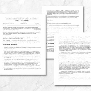 Non Disclosure Agreement Template, NDA Forms, NDA Template, PDF File ...