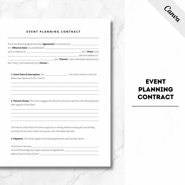 Event Planning Etsy