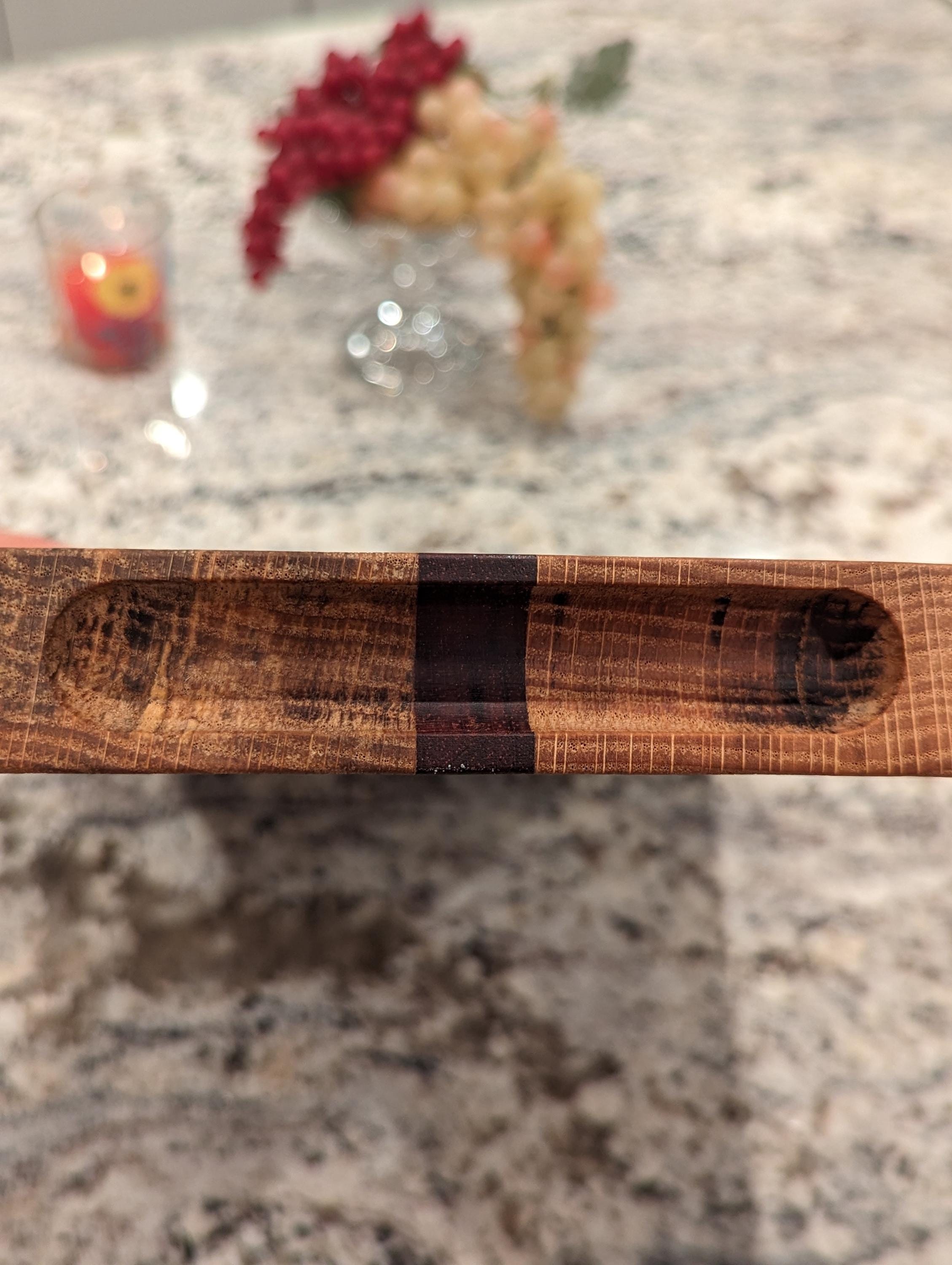 Handmade Oak and Brazilian Cherry Cutting Board With Handles - Etsy