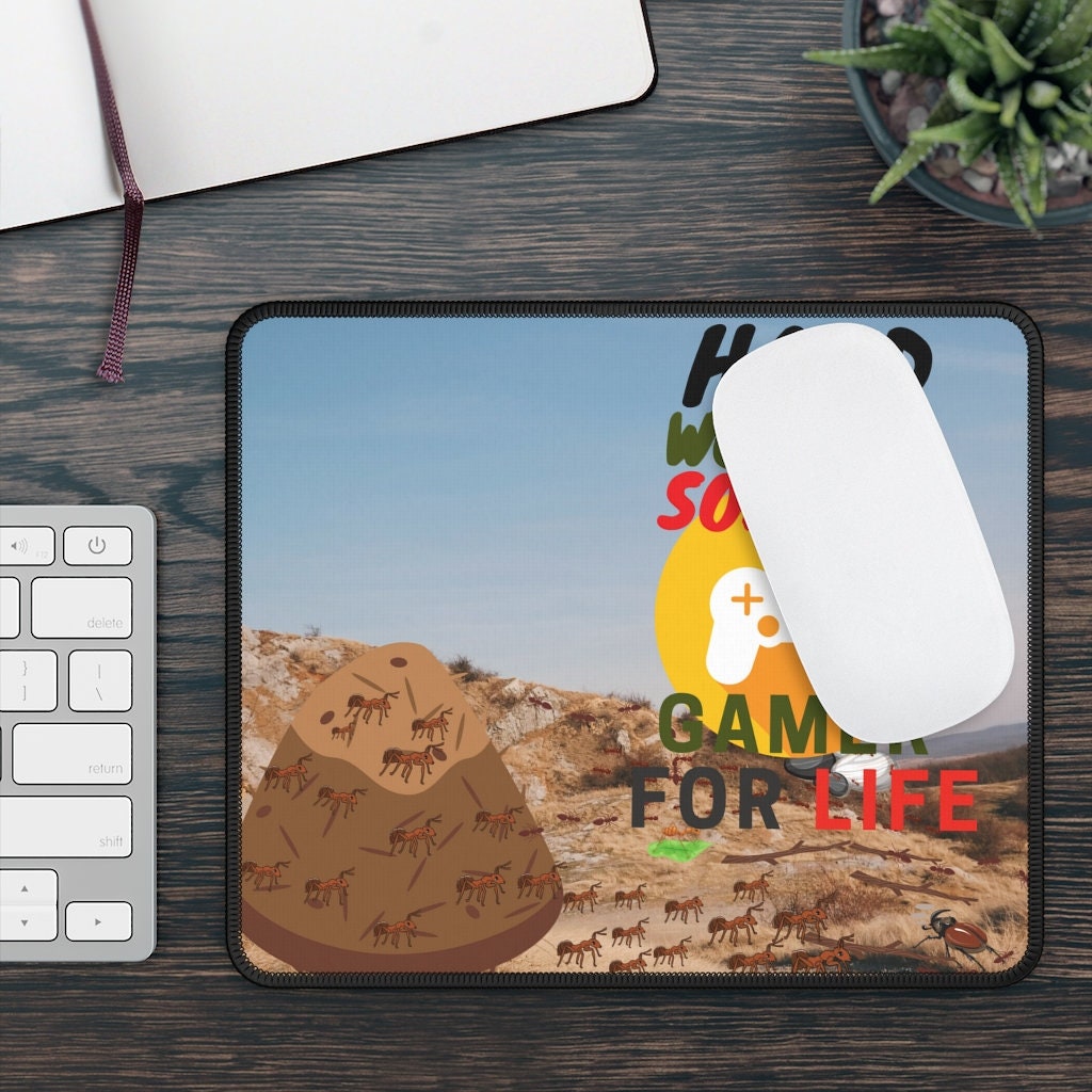 Mousepad, Hard Working Ants + Soldier Ants Graphic Mousepad, Video Game ...