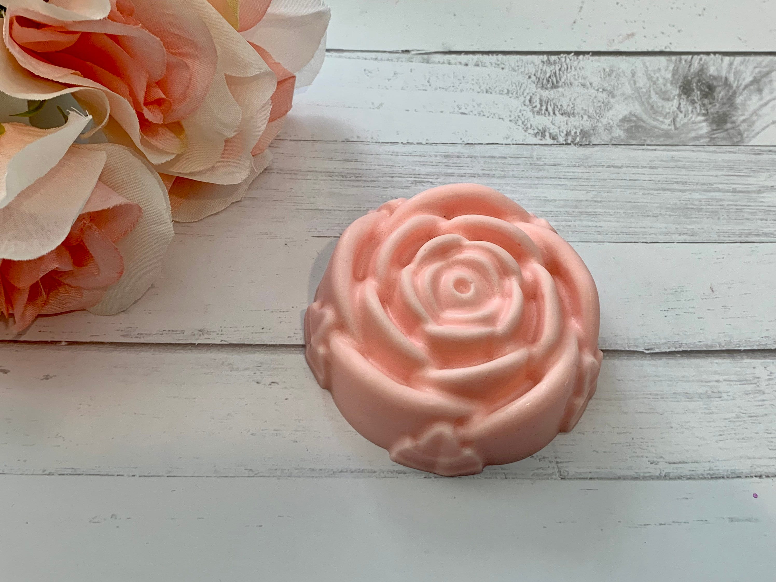 Rose Shea Butter Soap Bar, Pink Floral Soap (3.5oz) - Etsy