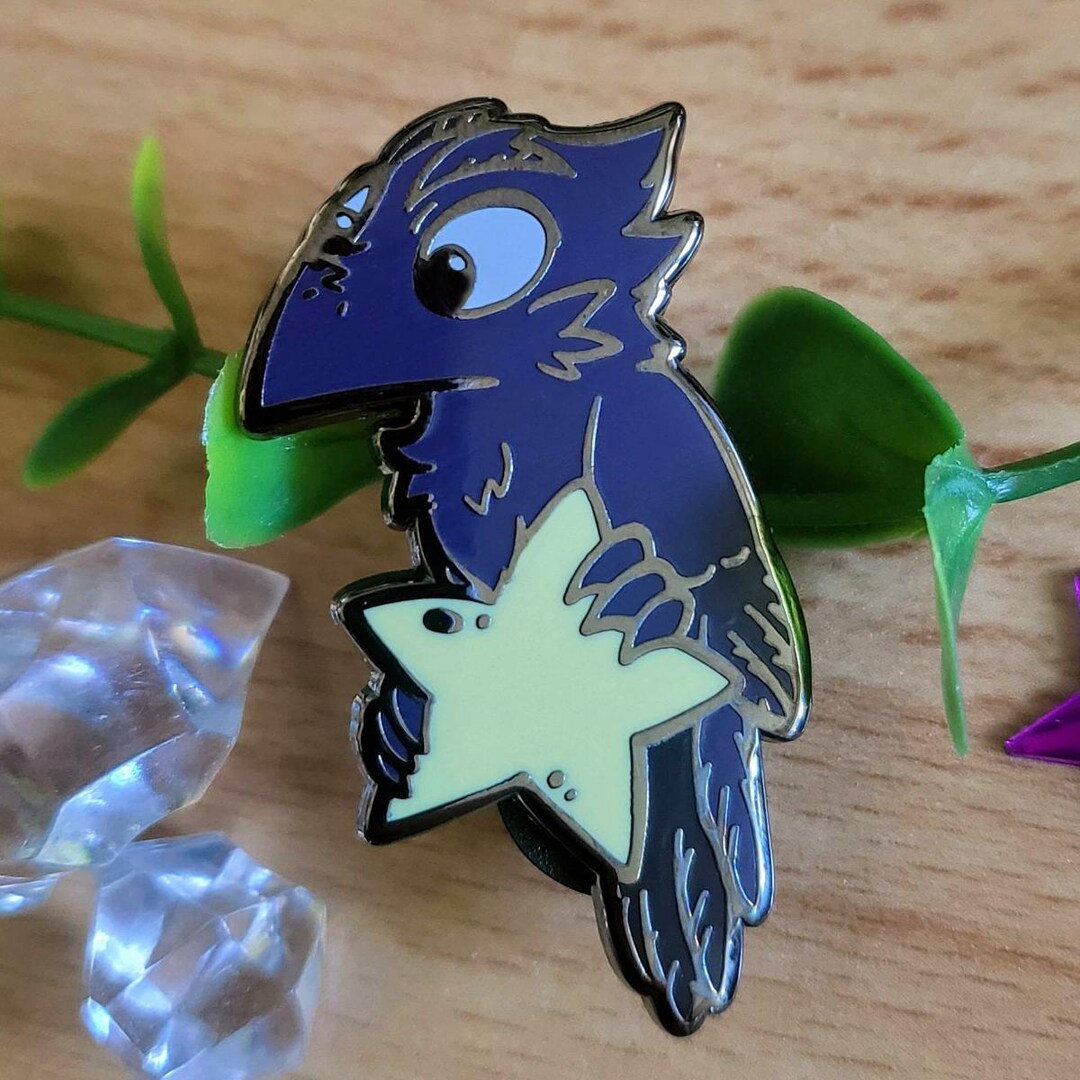 Crowfully Menacing – Star Crow – Enamel Pin - Etsy