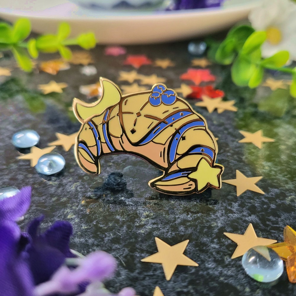 Celestial Pastries - Spaceberry Croissant - Enamel Pin - Etsy