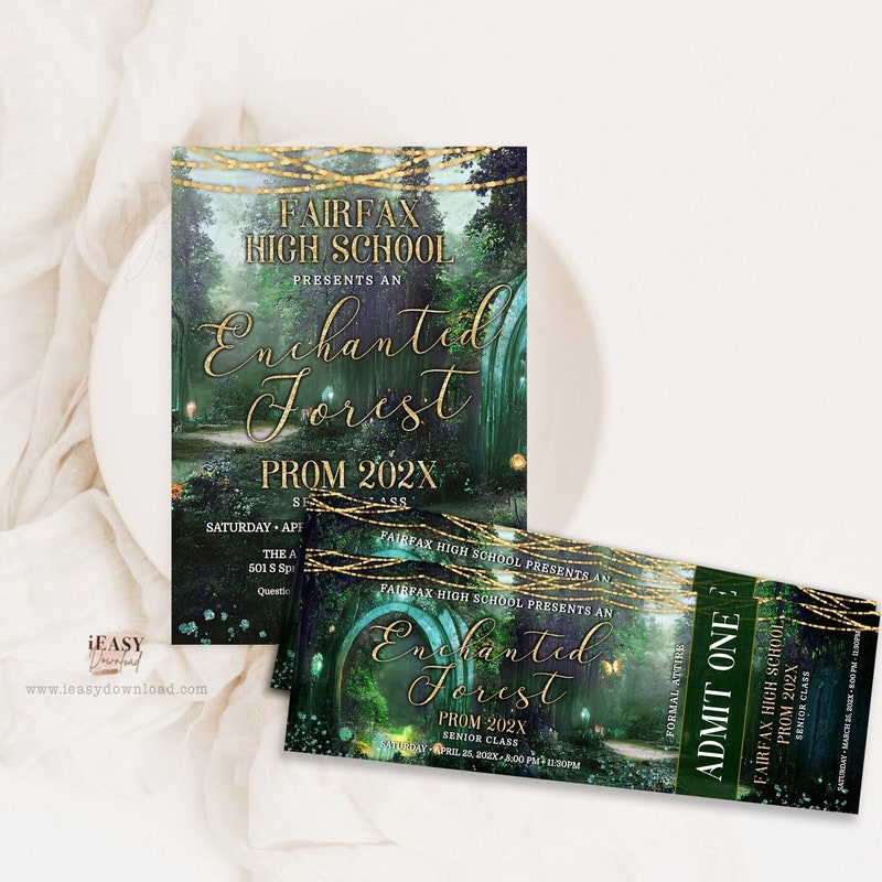 Enchanted Forest Template - Etsy