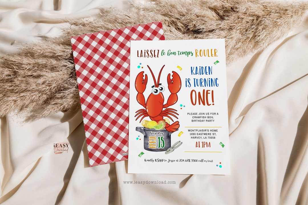 Crawfish First Birthday Laissez Le Bon Temps, Crawfish Boil Louisiana ...