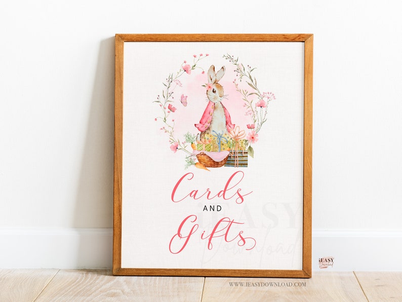 Editable Peter Rabbit Baby Girl Shower A Little Bunny is on - Etsy