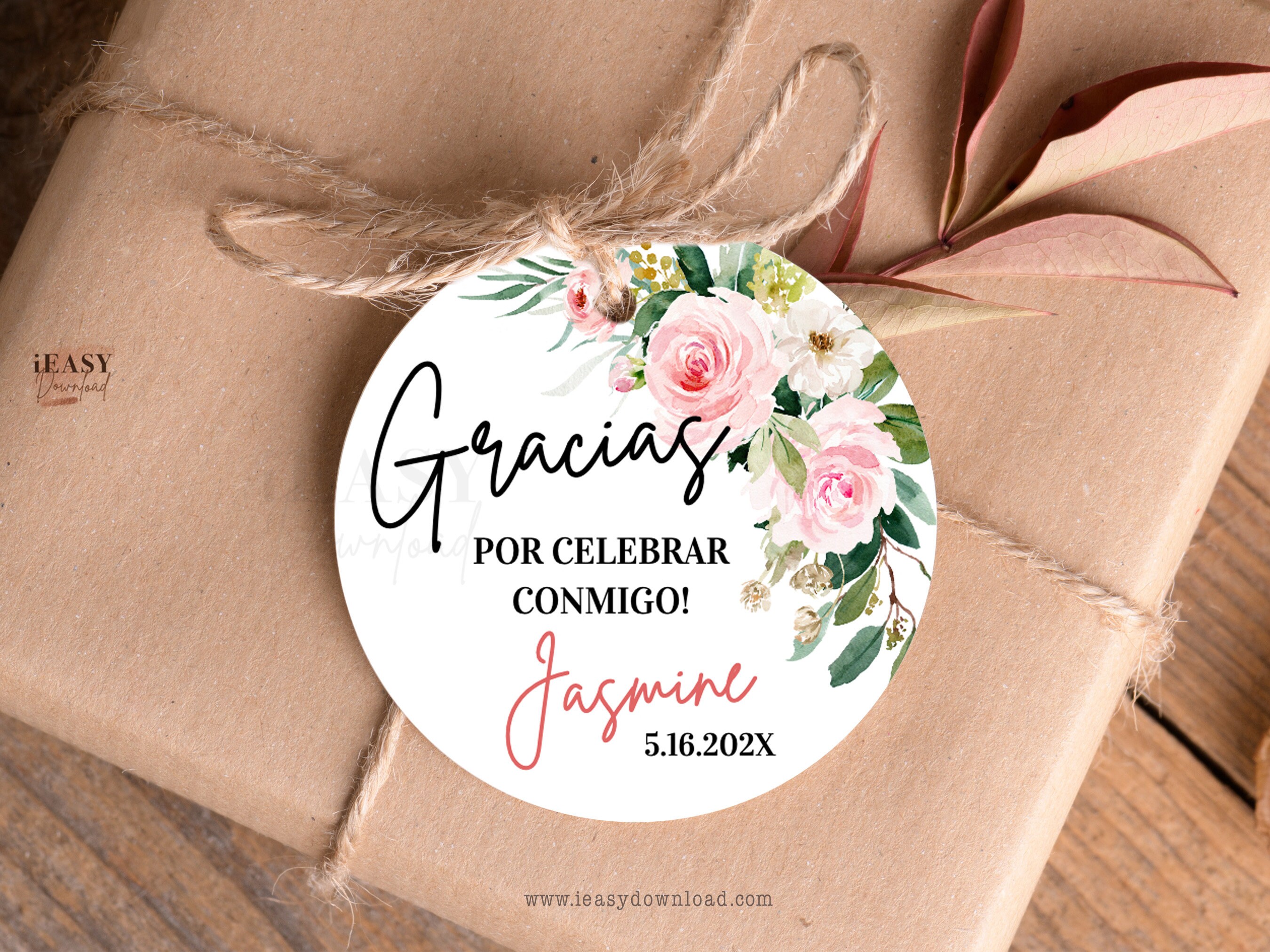 Save The Date Birthday Party In Spanish Surprise Party Floral Etsy