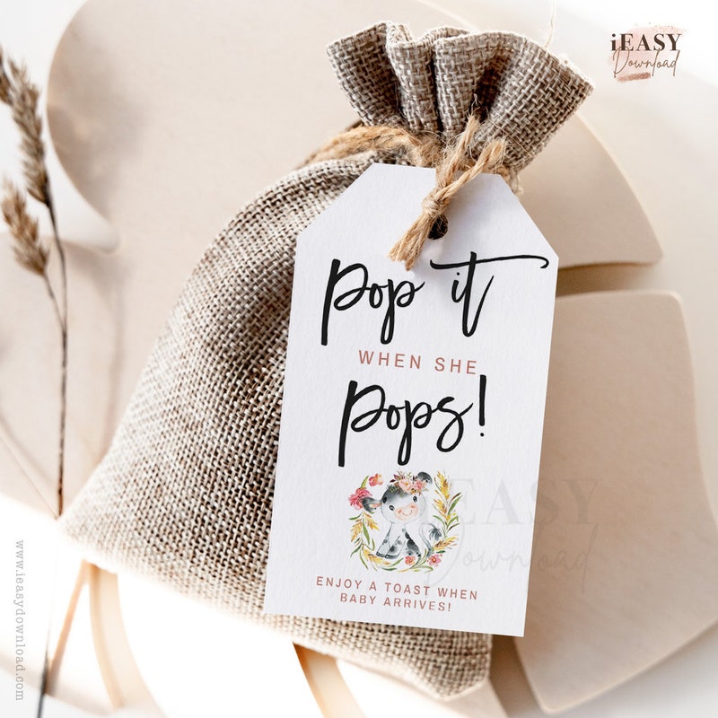 Pop When She Pops Labels - Etsy