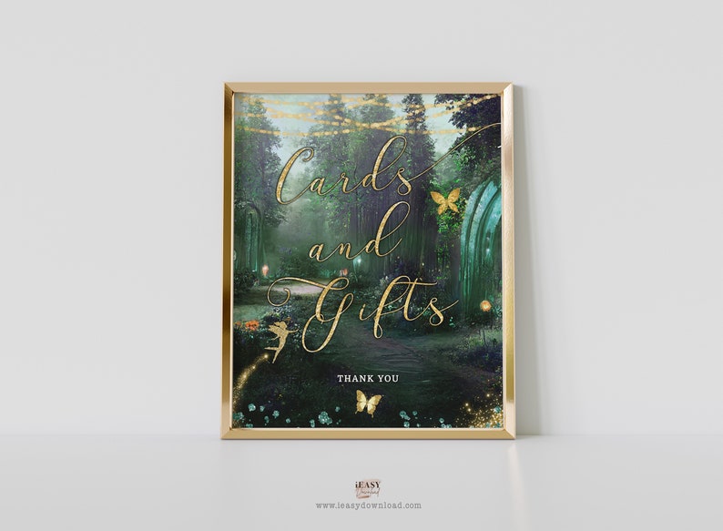 Editable Enchanted Forest Emerald Green Welcome Sign Welcome - Etsy ...