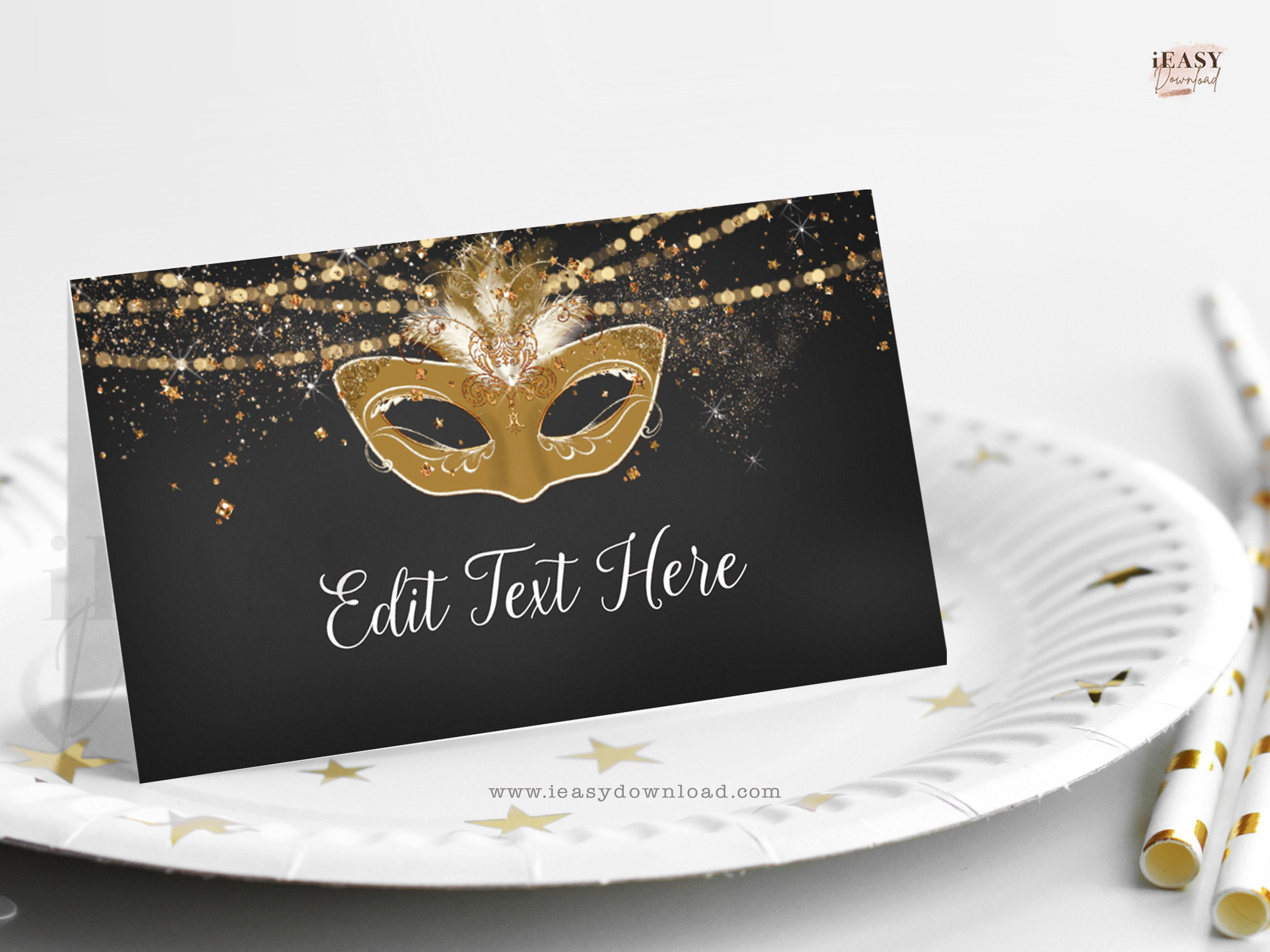Masquerade Seating Cards