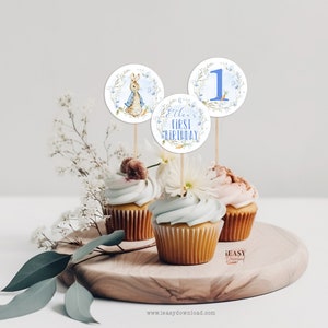 Editable Peter Rabbit First Birthday Boy Milestone Poster, My First ...