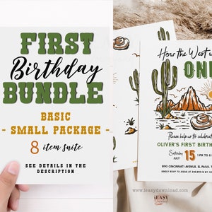 How the West Was ONE Western First Birthday Party Invitation - Etsy