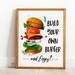 Build Your Own Burger, Burger Bar Sign, Baby Q Party Sign, Burger Sign ...
