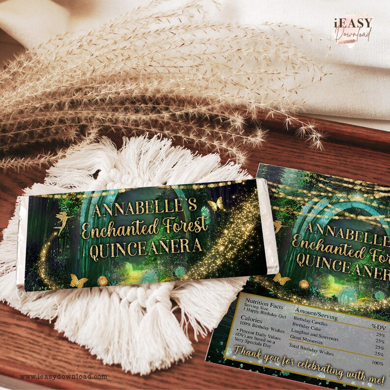 Editable Enchanted Forest 13th Birthday Evite SMS Phone - Etsy