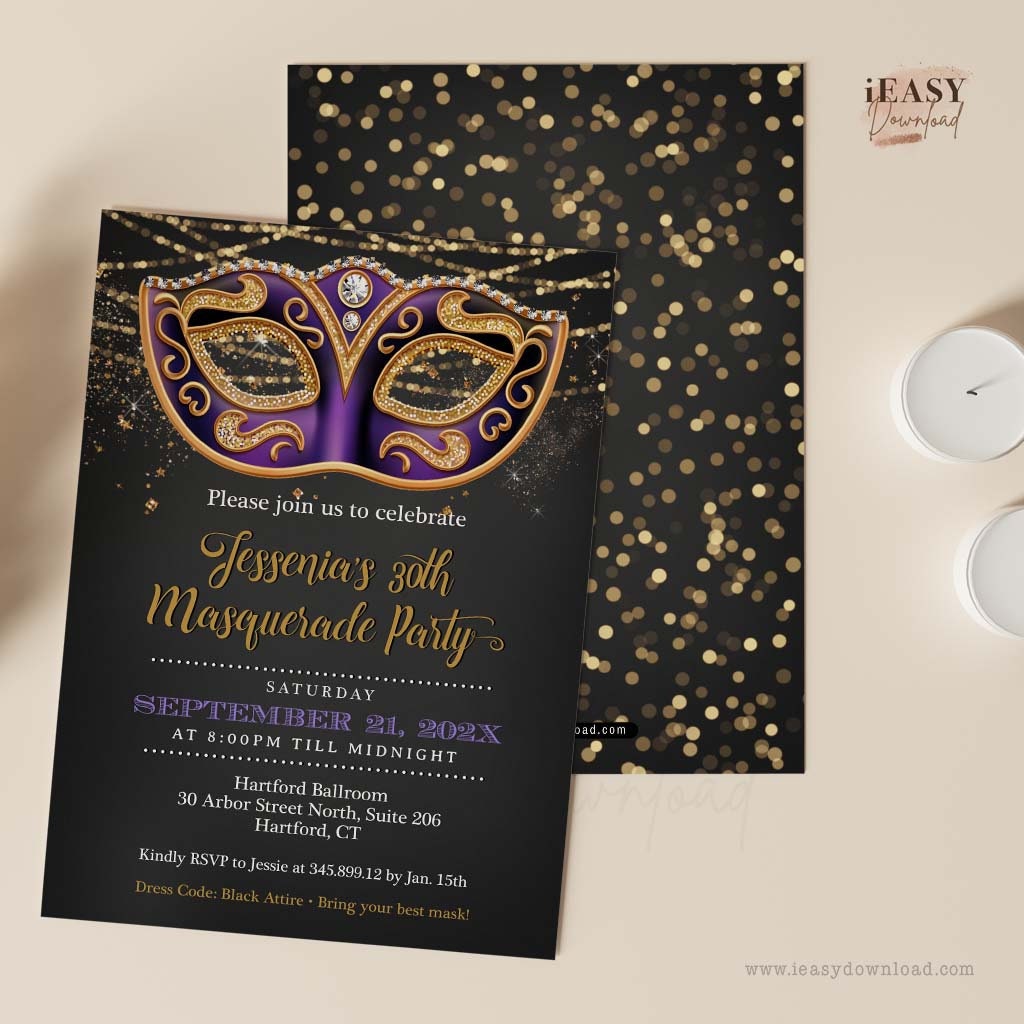 Masquerade Invitation Surprise