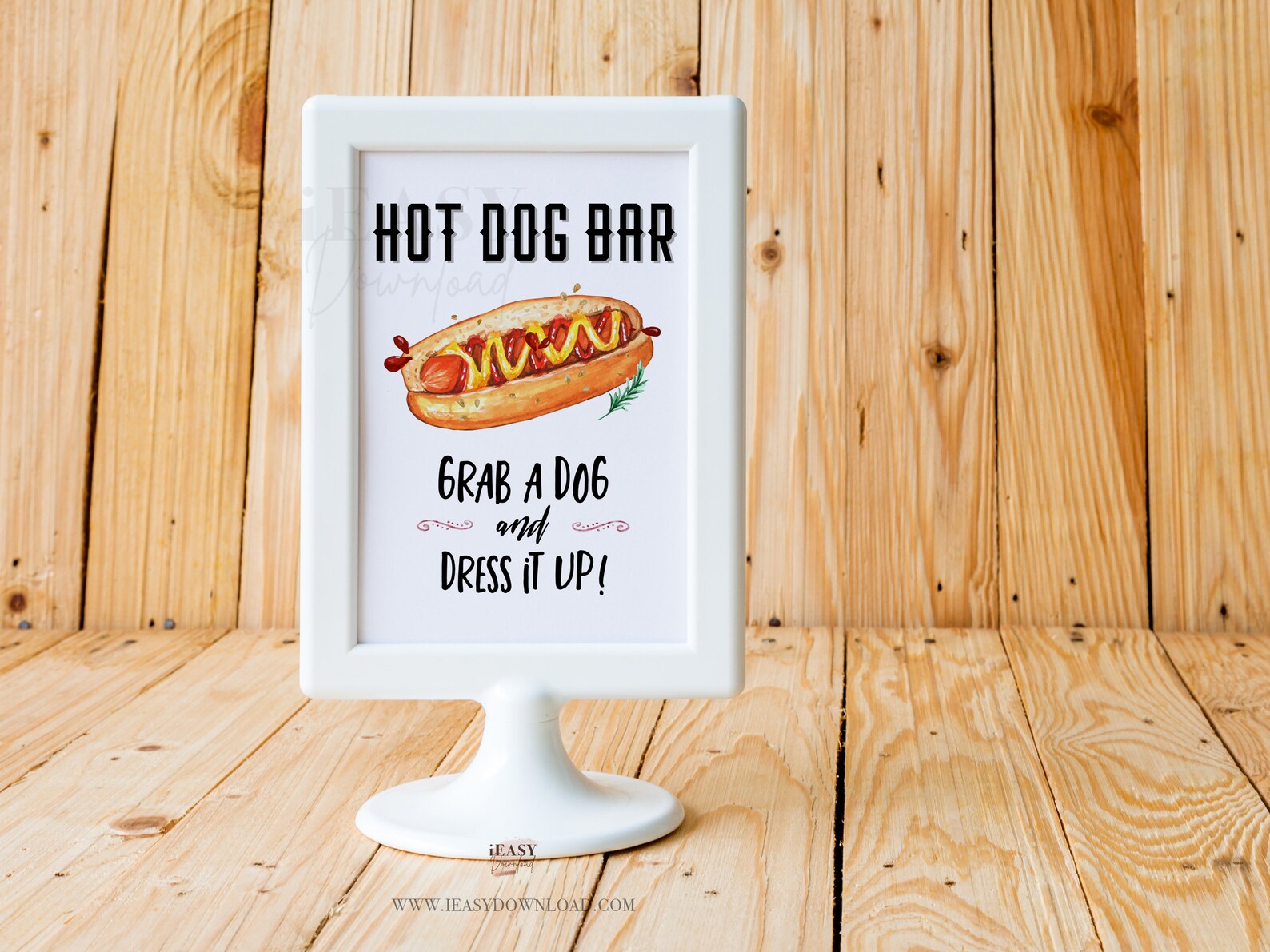 Burger Bar Sign: Baby Q Party Decor (digital Download) - Etsy