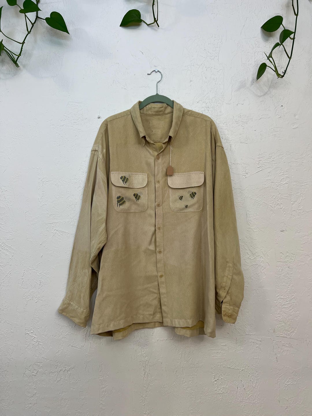 Upcycled Button up Bee Prints - Etsy