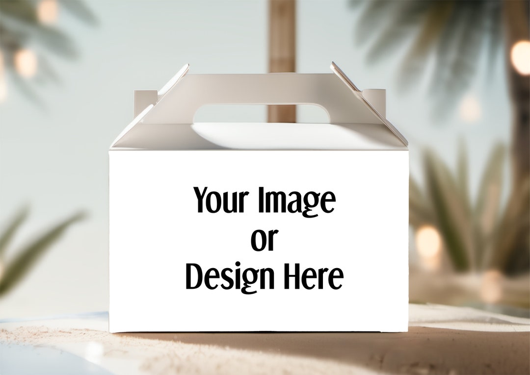 Custom Gable Box, Party Favor Box, Personalized Gable Box, Large Gable Box, Birthday Favor ...