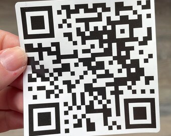 Rick Roll Qr Code Sticker - Etsy UK