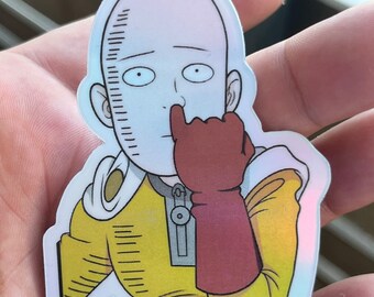 One Punch Man Waterproof Sticker - Etsy
