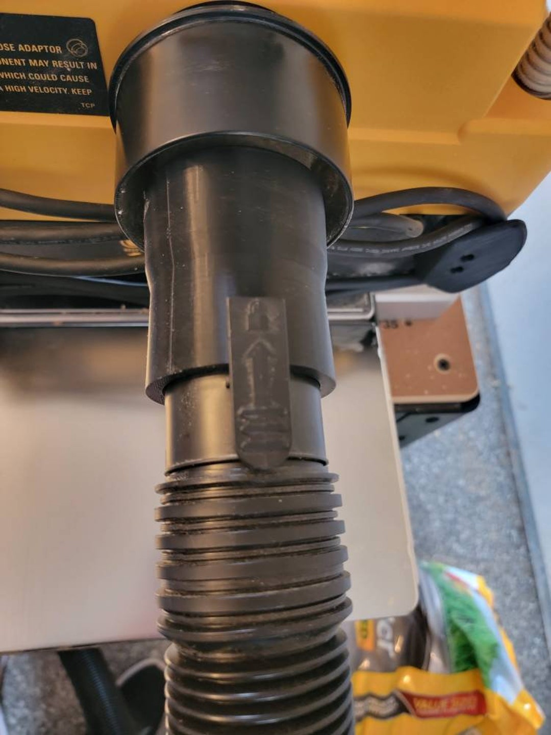 Dewalt Dw735/735x Shop Vacuum Adapter for 2.5" (2 1/2 Inch) Shop Vac ...