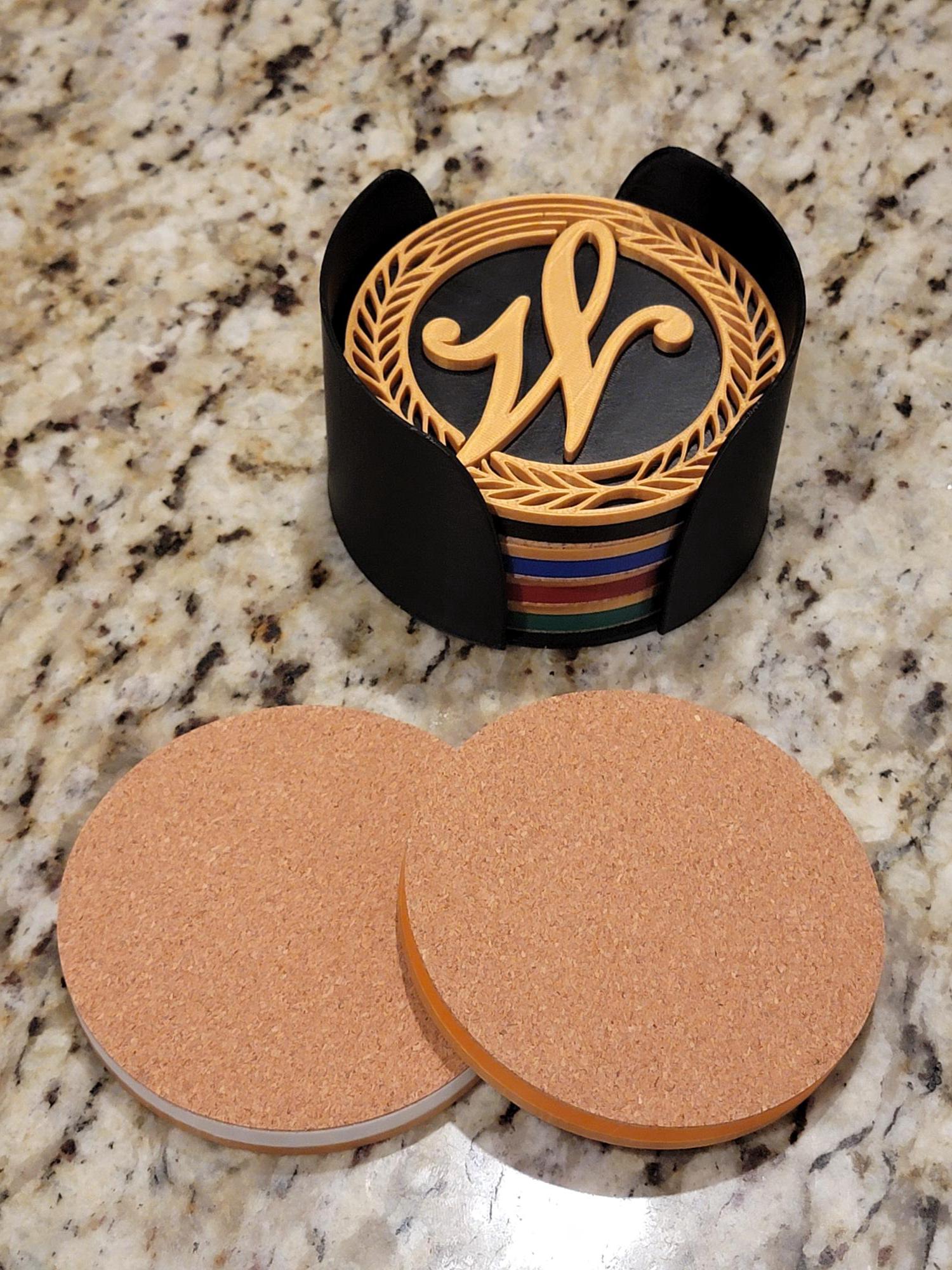 Bourbon Whiskey Coasters | Set of 6 With Holder - Etsy