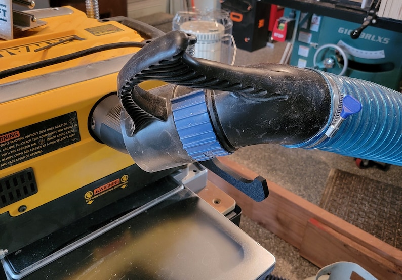 Dewalt DW735 Angled Dust Port Adapter for Rockler Dust Right Attachment ...