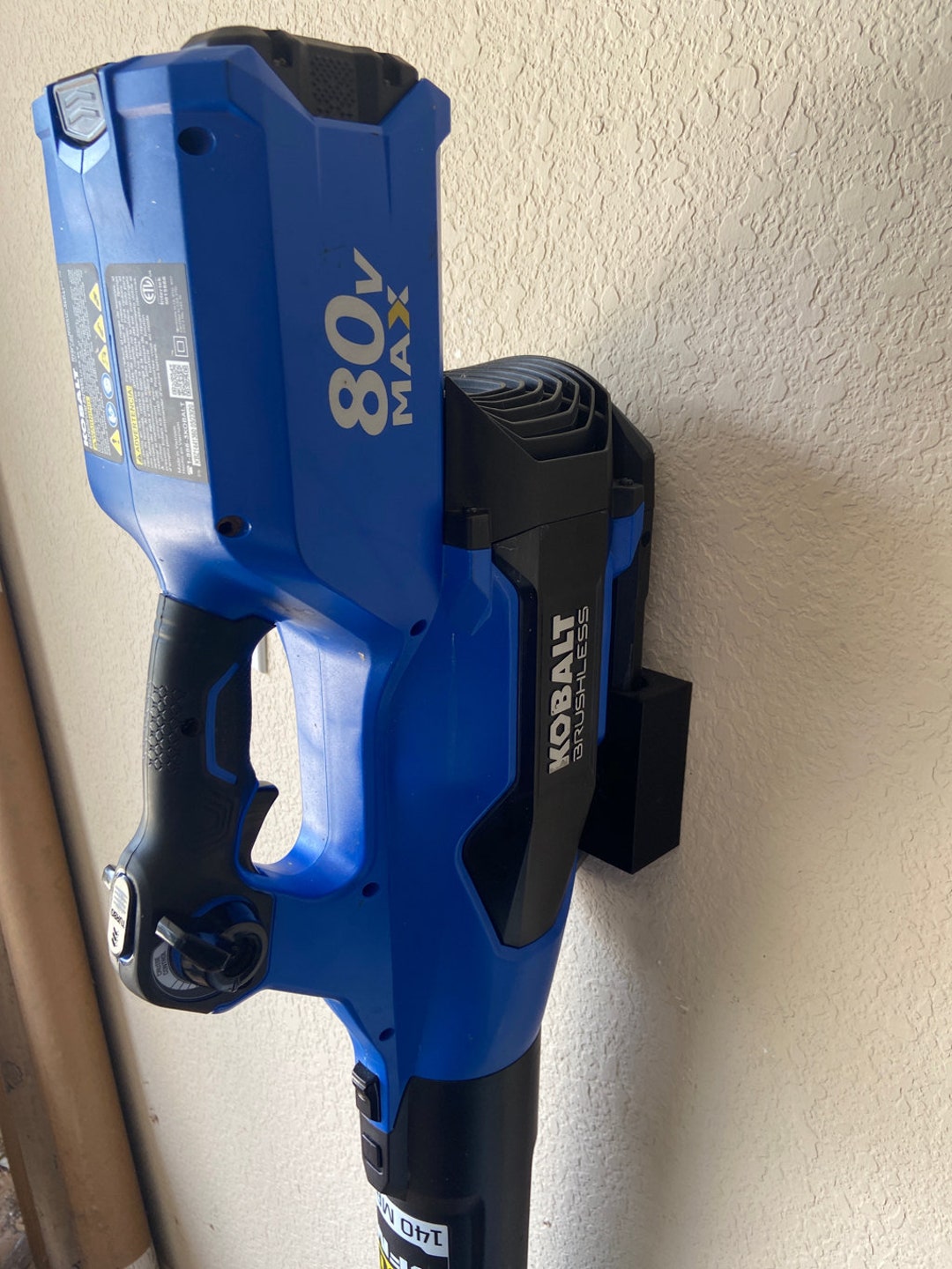 Kobalt 80 Volt Leaf Blower Wall Mount - Etsy Kobalt 80 Volt Leaf Blower Wall Mount - Etsy