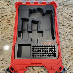Milwaukee PACKOUT Glock 19 Insert | Glock 19 Gun 9mm Case Insert | Fits ...