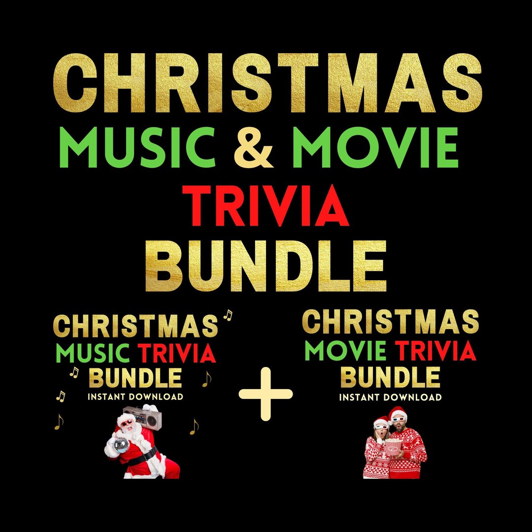 Christmas Music & Movie Trivia Bundle I Christmas Games Bundle I ...