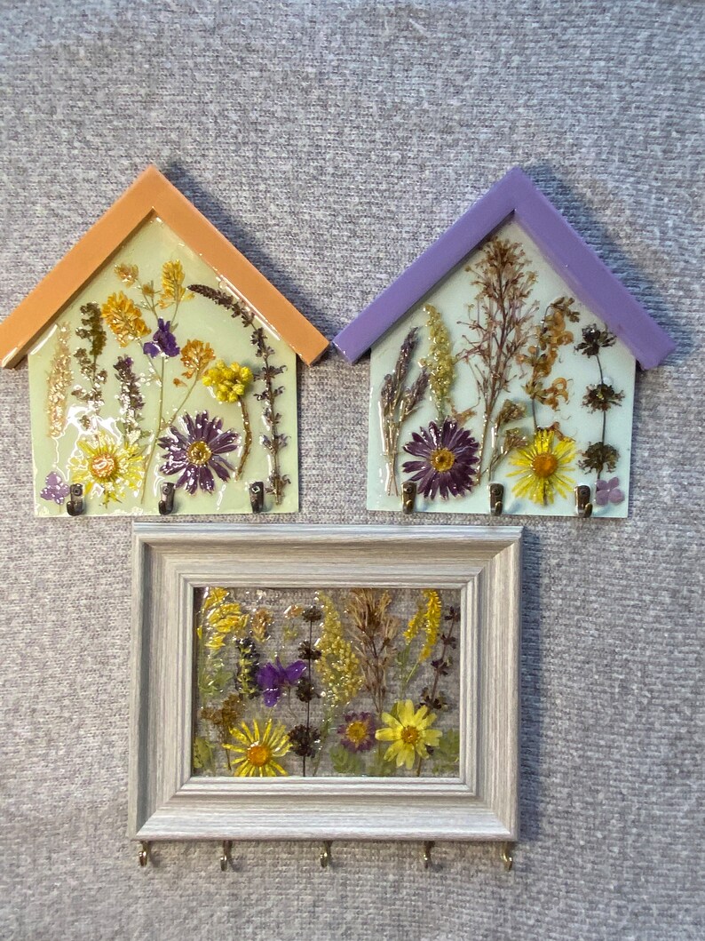 Flower Key Holder, Frame Key Holder, House Shaped Key Holder, Keychain ...