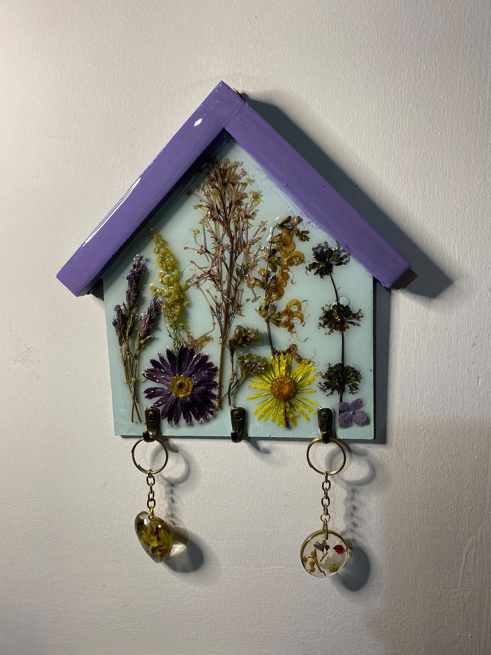 Flower Key Holder, Frame Key Holder, House Shaped Key Holder, Keychain ...