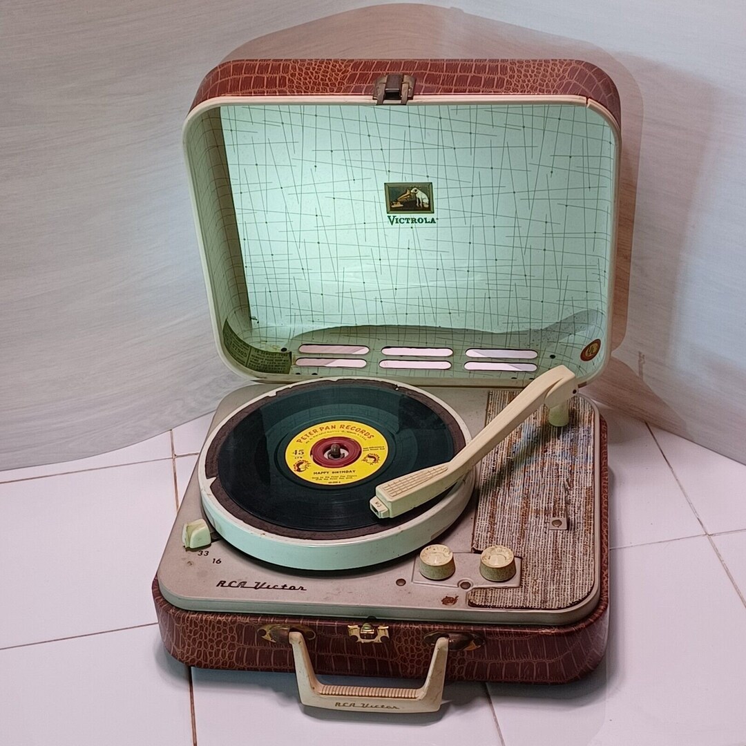 Vintage RCA Victor Portable Phonograph Record Player Model - Etsy