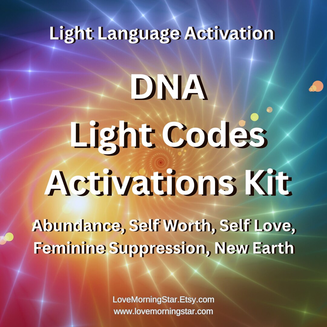 DNA Light Code Activation Kit for Abundance, Self Worth, Self Love ...