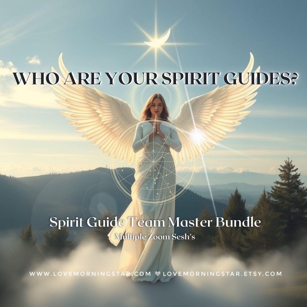 Spirit Guide Mentoring Bundle, 4 Zoom Sessions, Spirit Guide Reading ...