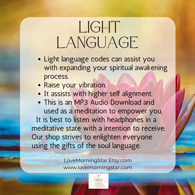 Light Language Activation Kit for Abundance, Self Worth, Self Love ...
