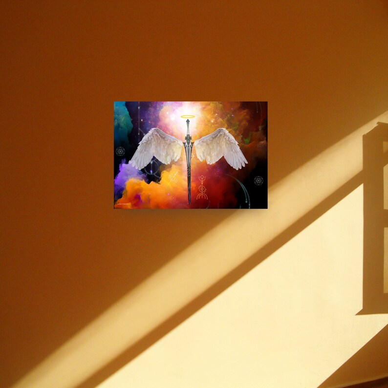 Sword of Truth Sacred Geometry Light Language Art, Archangel Michael's ...