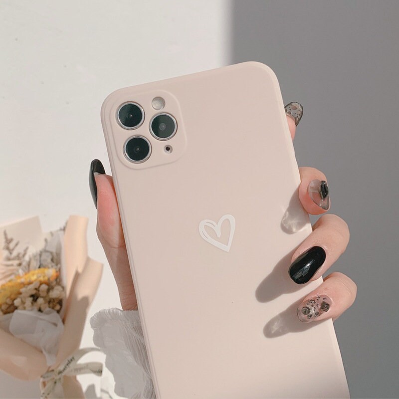 Cute Heart Simple Case - Etsy