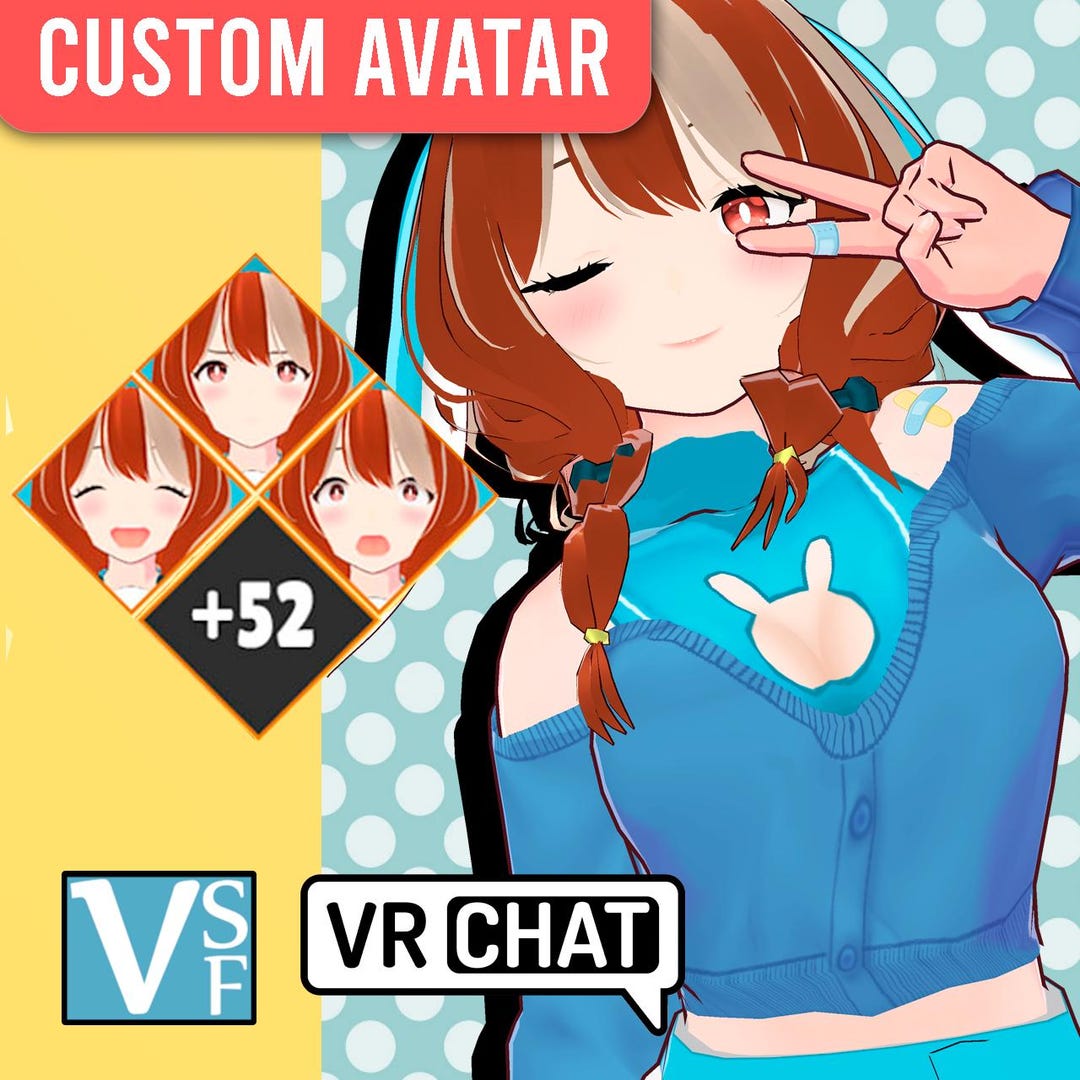 Custom 3d Character Design for Vtubingstreaming Vrchat Ready - Etsy