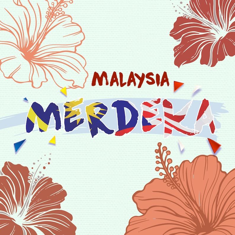 Malaysia Merdeka Independence Day Vector Illustration - Etsy