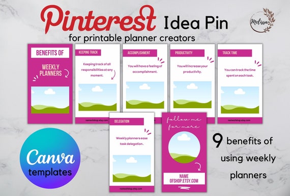 Pinterest Idea Pin Canva Template Pinterest Template for Idea - Etsy