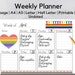 PRIDE Weekly Schedule Planner, Week at a Glance Printable, LGBTQ Weekly ...