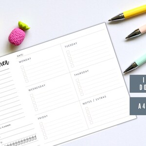 Life Planner Printable, Weekly Schedule Planner, Week at a Glance ...