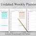 DAY PLANNER Printable | Printable 7 Day Planner | Work Planner | Health ...